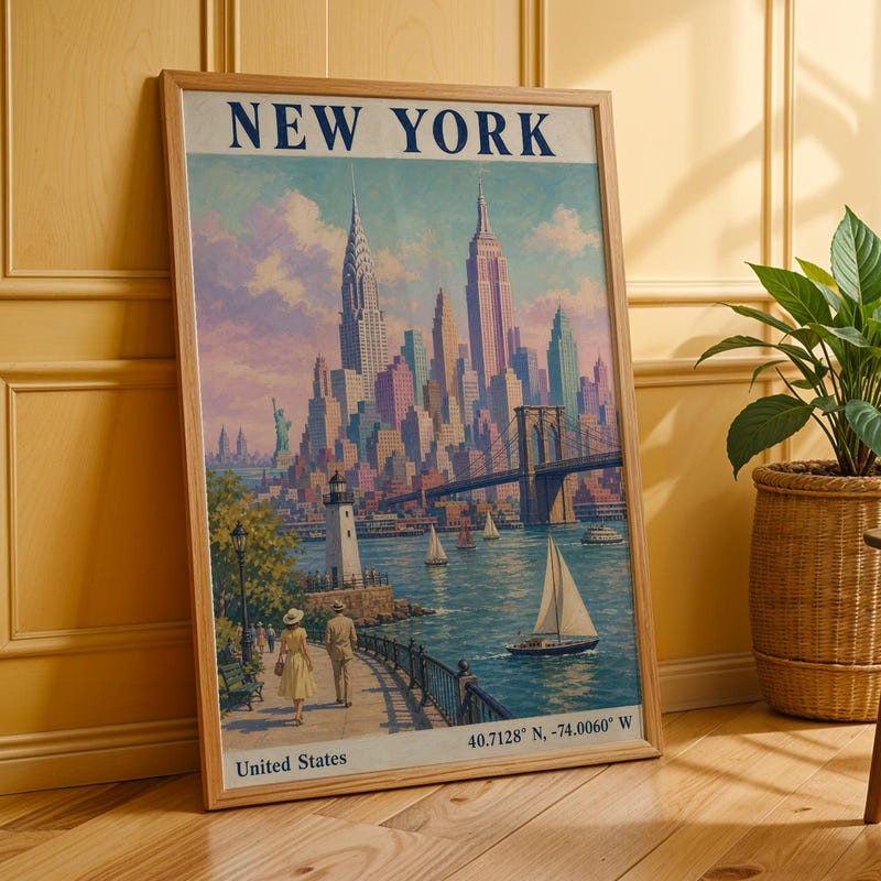 Teal brooklyn - Etsy.de