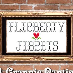 PDF Counted Cross Stitch Pattern Flibberty Jibbets Alphabet - 18 ...