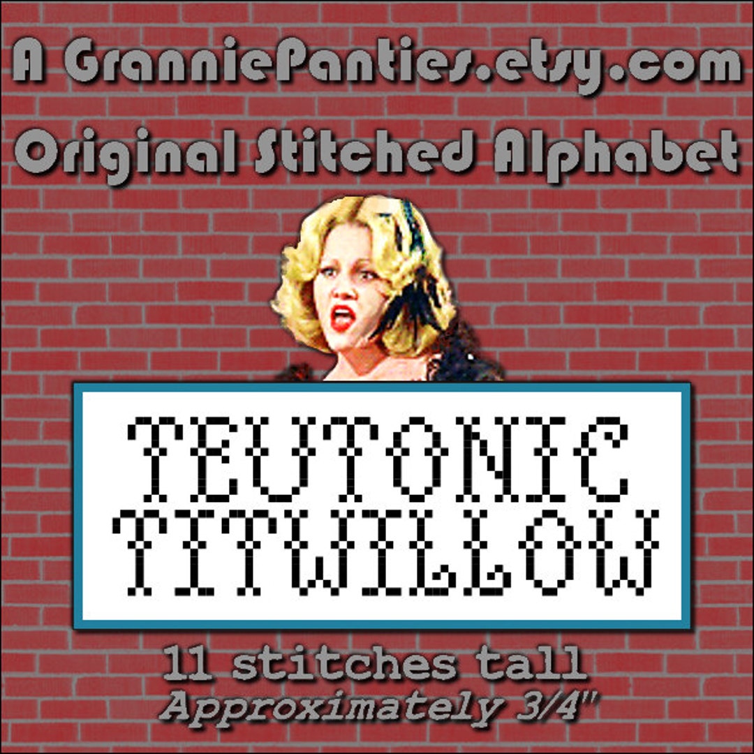 PATTERN ONLY Granniepanties.etsy.com Original Stitched Alphabet ...