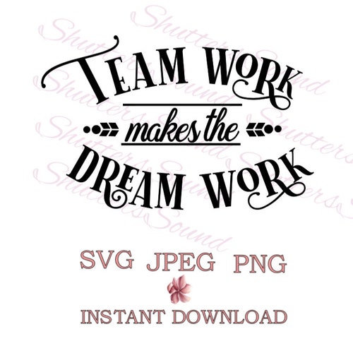 One Team One Dream SVG/PNG - Etsy