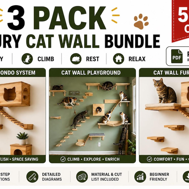 Luxury Cat Condo Tree - Etsy