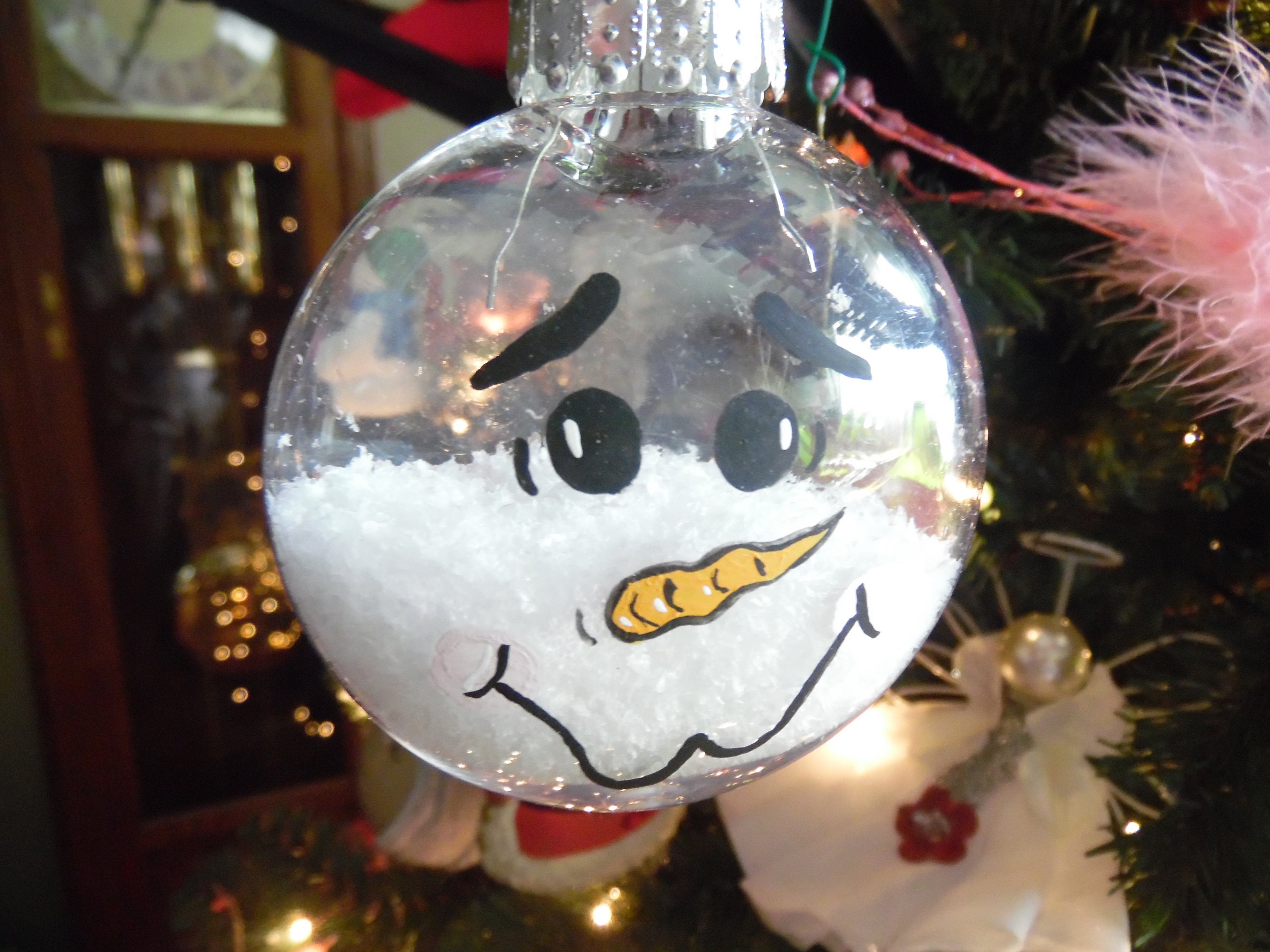 Snowman Christmas Ball - Etsy