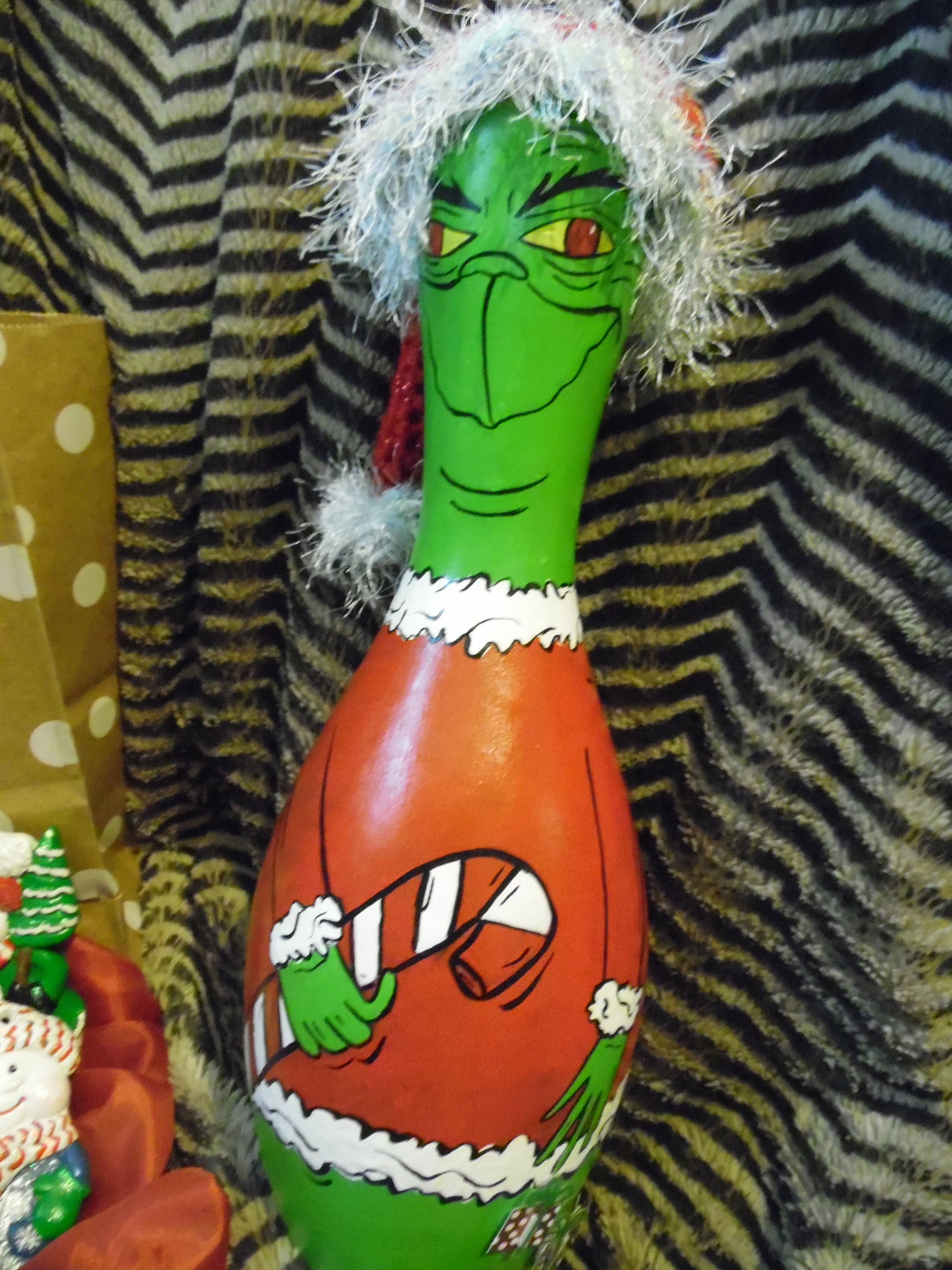 Grinch Bowling Pin - Etsy
