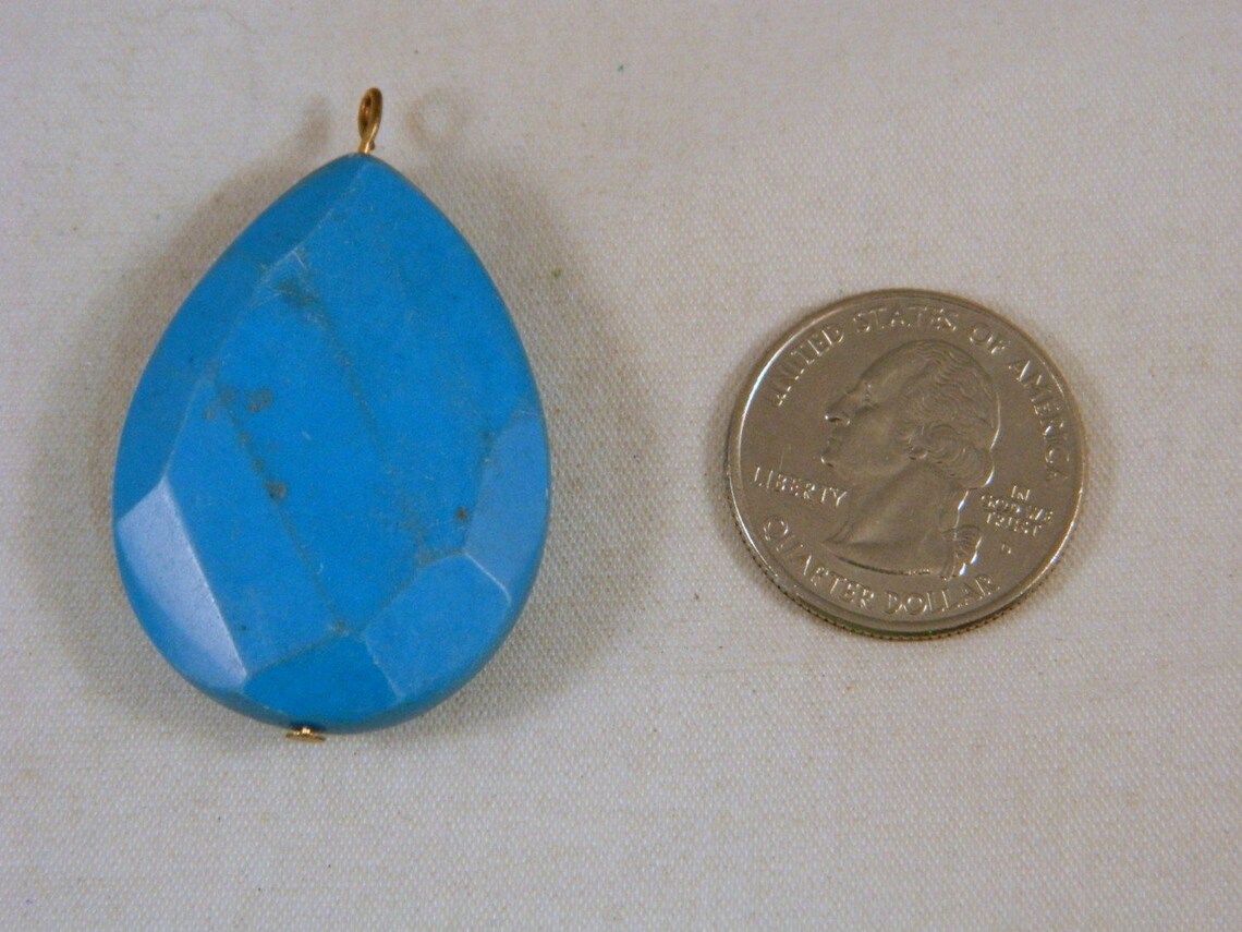 Blue Turquoise Pendant Vintage Native American Turquoise - Etsy