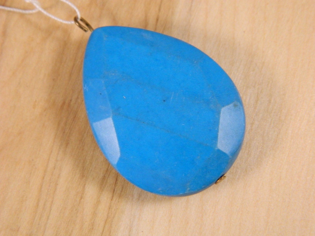 Blue Turquoise Pendant Vintage Native American Turquoise - Etsy