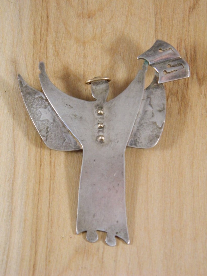 Vintage Sterling Silver Angel Brooch Vintage Christmas - Etsy