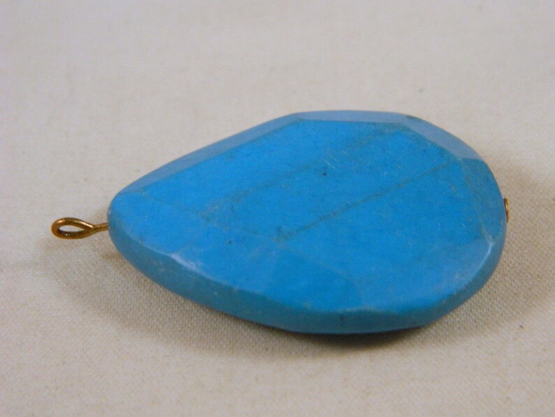 Blue Turquoise Pendant Vintage Native American Turquoise - Etsy
