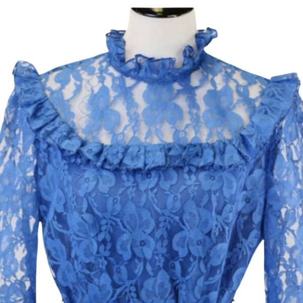 Blue Lace Dress - Etsy