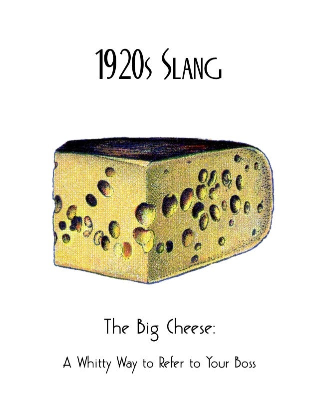 1920s Art Deco Slang Poster Big Cheese Poster Vintage Boss | Etsy