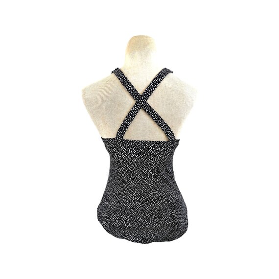 Vintage Black And White Polka Dot Bathing Suit One P… Gem