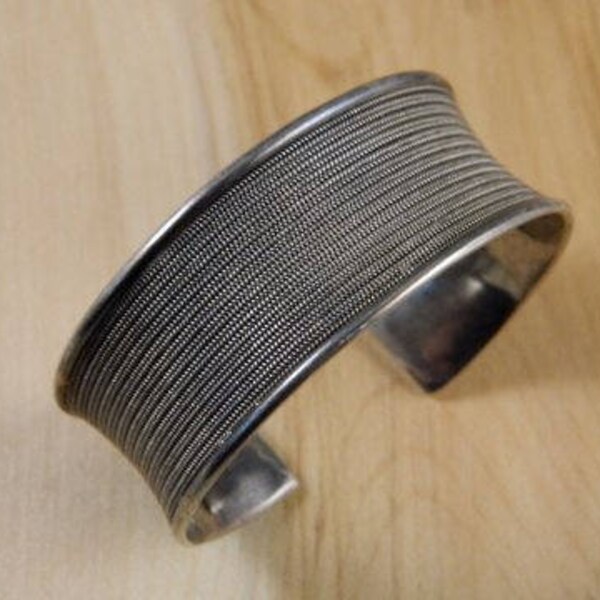 Solid Silver Cuff - Etsy