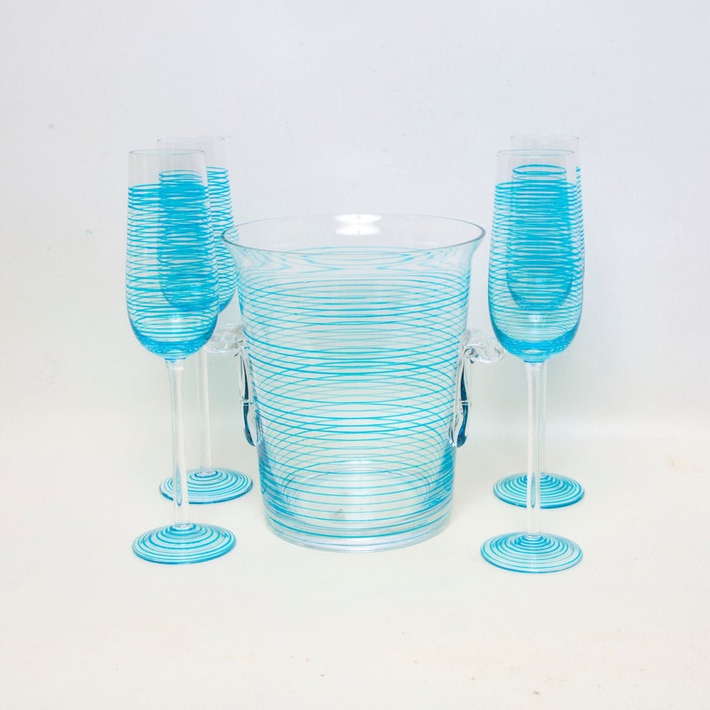 Turquoise Ice Bucket - Etsy