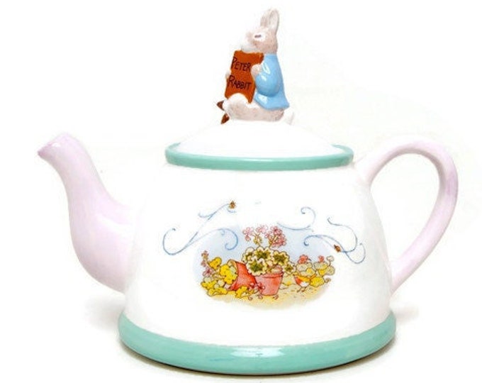 Vintage Beatrix Potter Peter Rabbit Teapot Easter Decor - Etsy