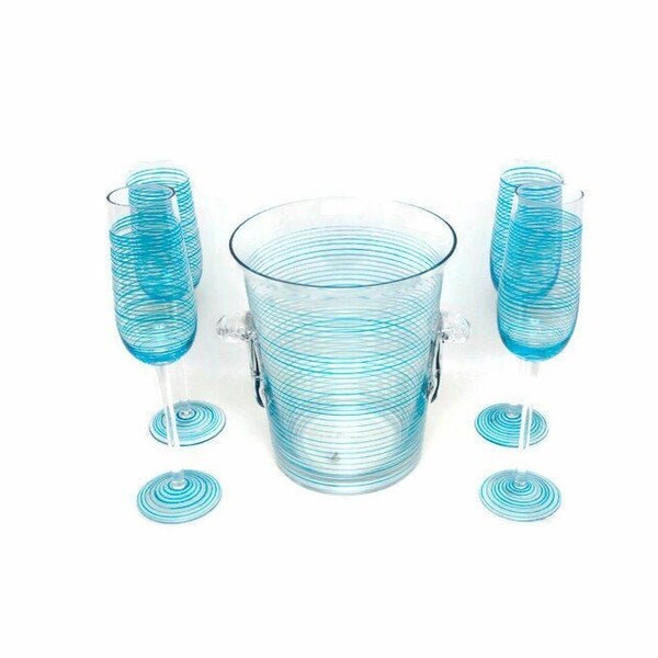 Turquoise Ice Bucket - Etsy