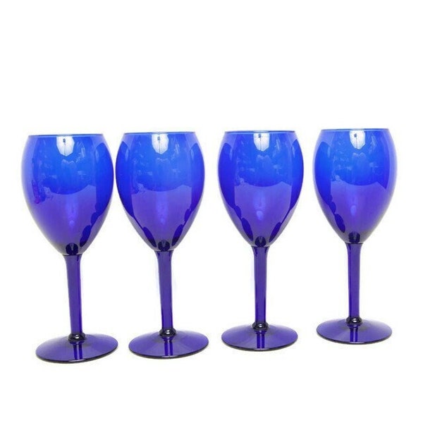 Cobalt Blue Glasses - Etsy