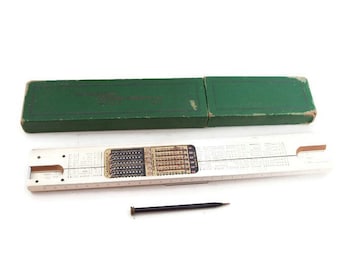 Vintage Slide Rule A.W. Faber Castell Syst Rietz 1/87 - Etsy