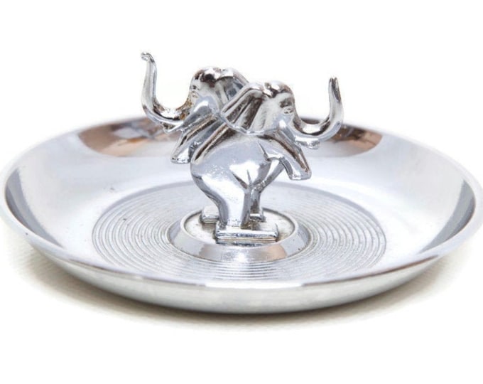 Vintage Chrome Elephant Ashtray A Hamilton Product Double Elephants ...