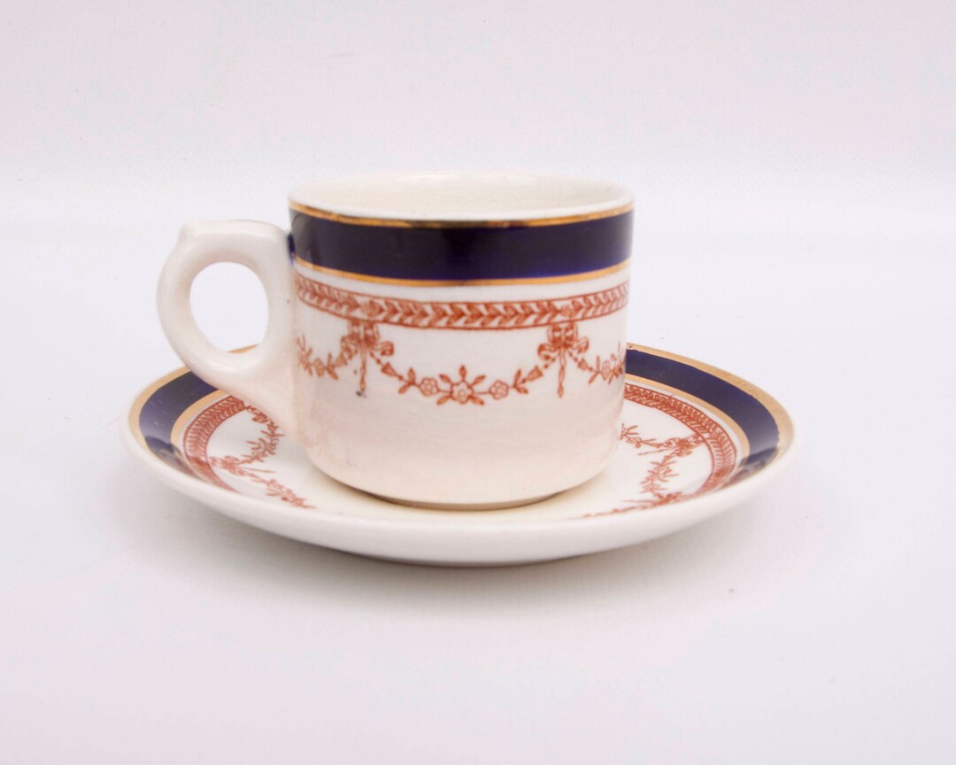 Vintage Dunn Bennett Hotel Ware Demitasse Teacup & Saucer El Prado ...
