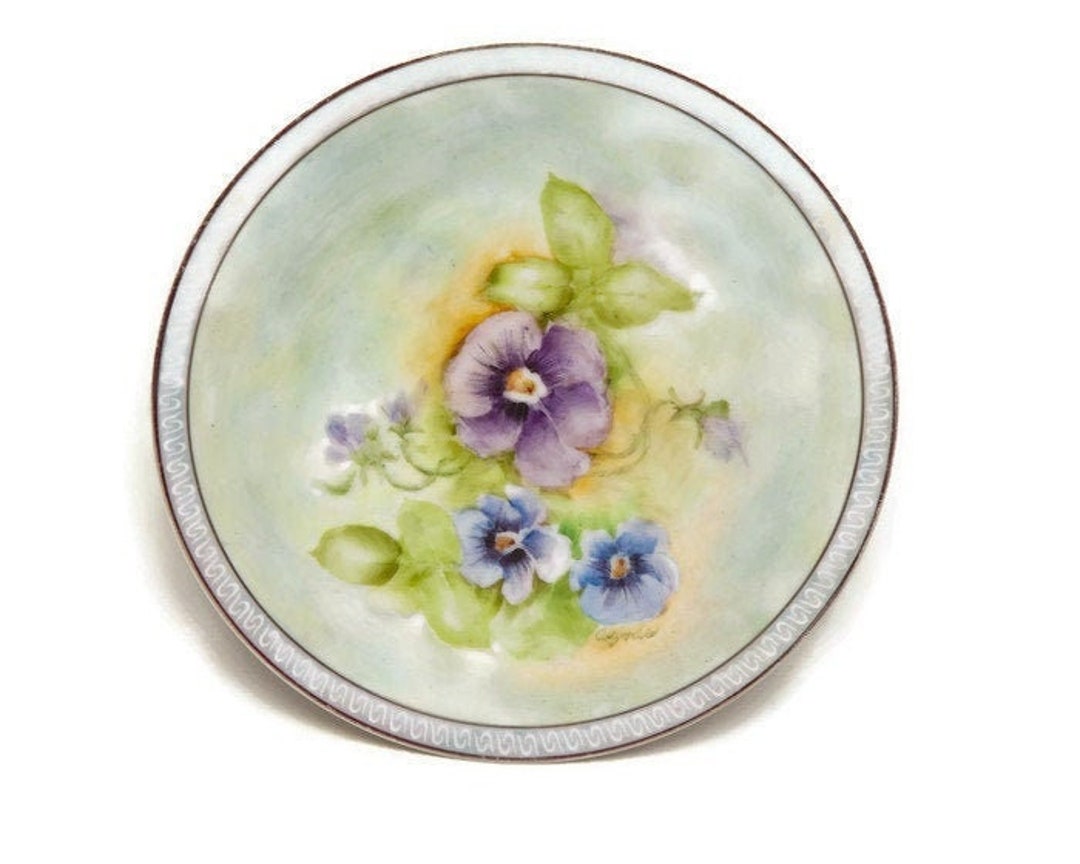 Vintage Mikasa Purple Violets Plate - Hand Painted Porcelain GOTHAM ...