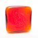 Vintage BLENKO Tangerine Square Glass Vase Joel Myers Amberina - Etsy