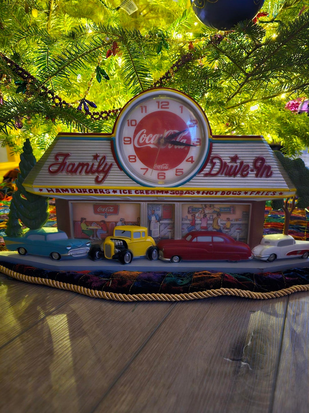 Vintage Coca Cola FAMILY DRIVE IN Wall Clock 3 D Relief - Etsy