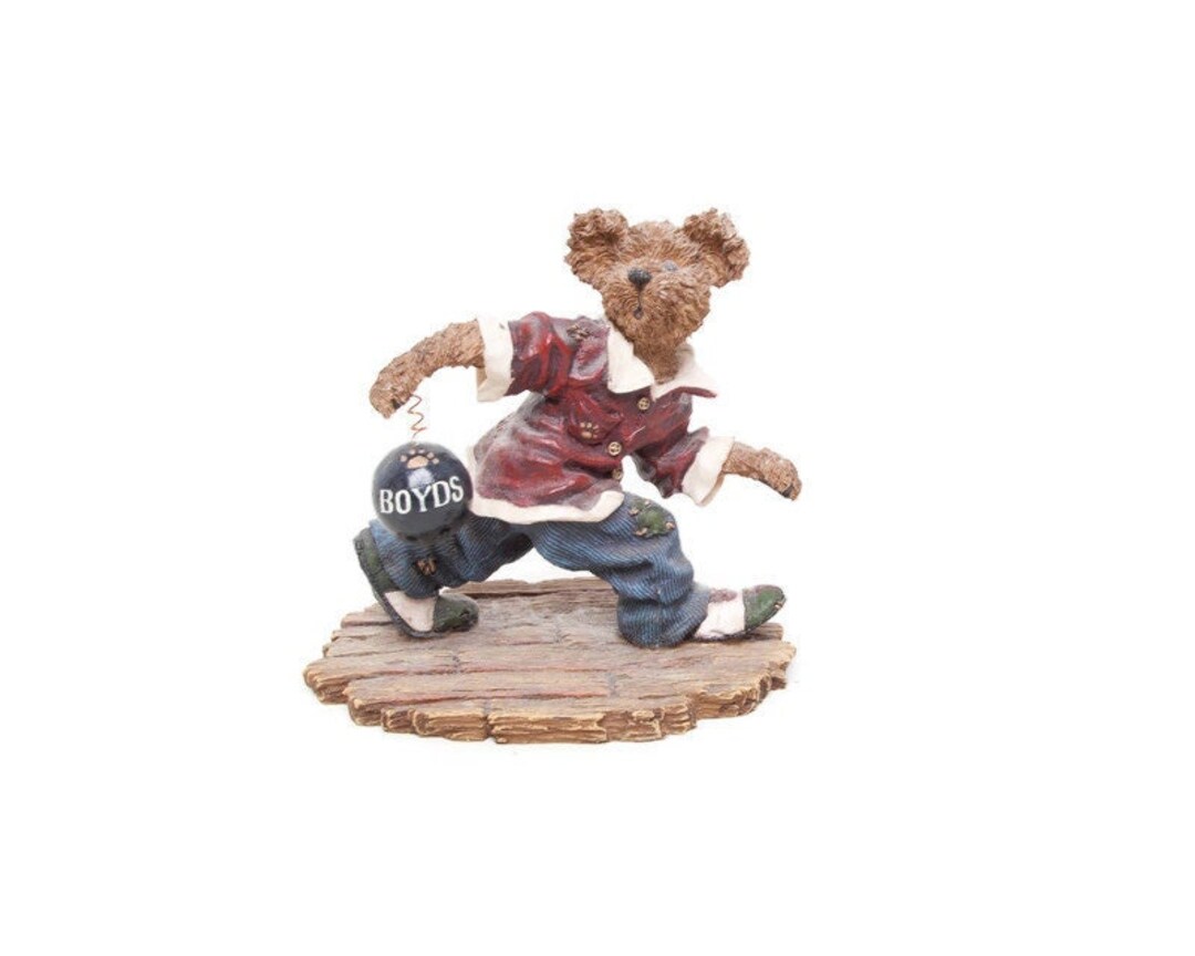 Vintage Boyds Bear Bowler Figurine: Strike Mcspare, Retired #228358 - Etsy