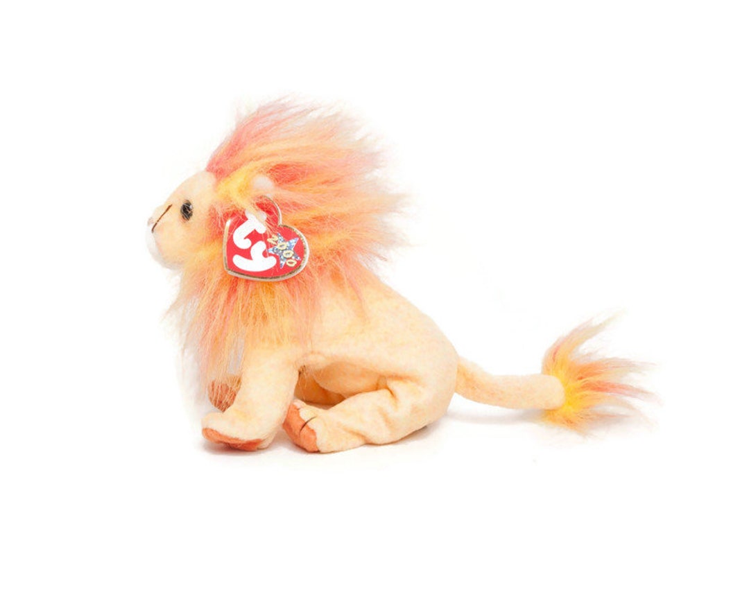 Roar With Joy: Ty Beanie Babies Lion BUSHY MINT Condition New With Tags ...