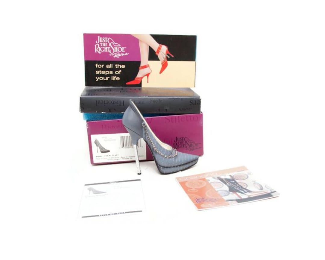 Retired Just the Right Shoe "posh" Miniature Collectible by Raine ...