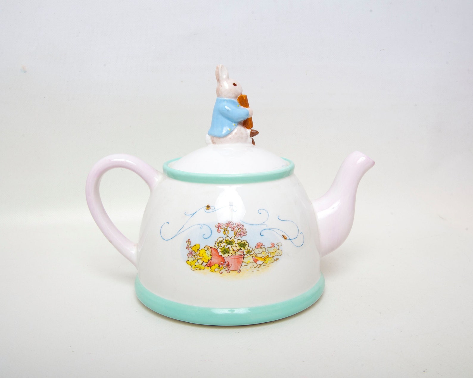 Vintage Beatrix Potter Peter Rabbit Teapot Easter Decor - Etsy