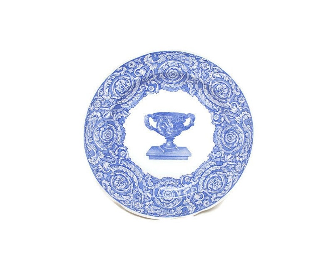 Vintage Spode Blue Room Collection Warwick Vase Plate | Made in England ...