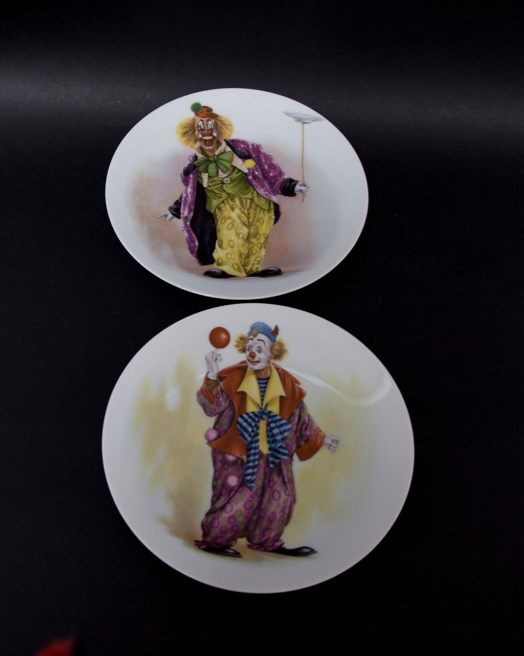Vintage West Germany Clown Plates GLORIA FINE PORCELAIN Bavarian ...