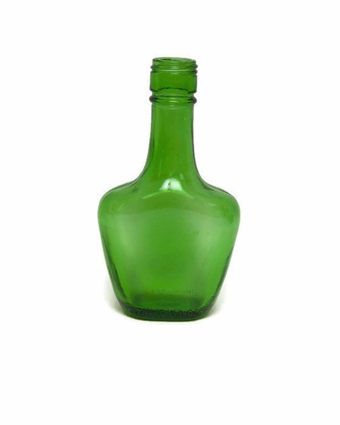 Vintage verde botella de vidrio esmeralda verde jar boticario | Etsy