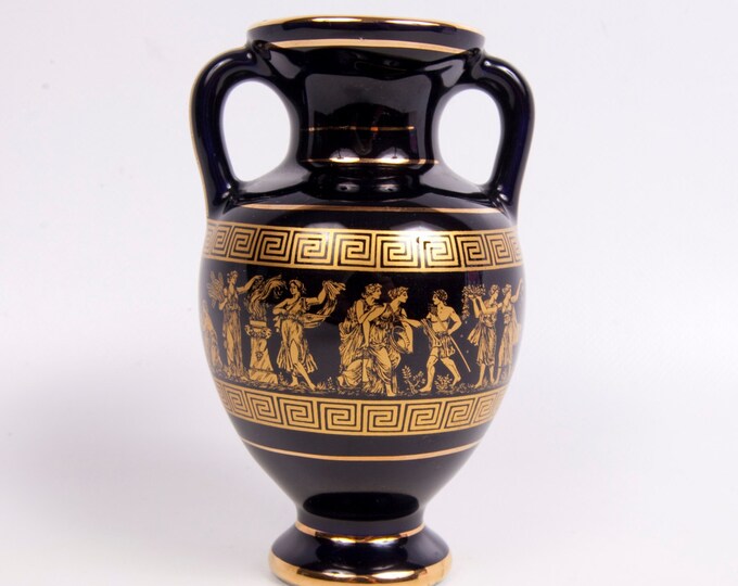 Vintage I SPYROPOULOS Urn Vase Made in Greece Grecian Design Greek ...