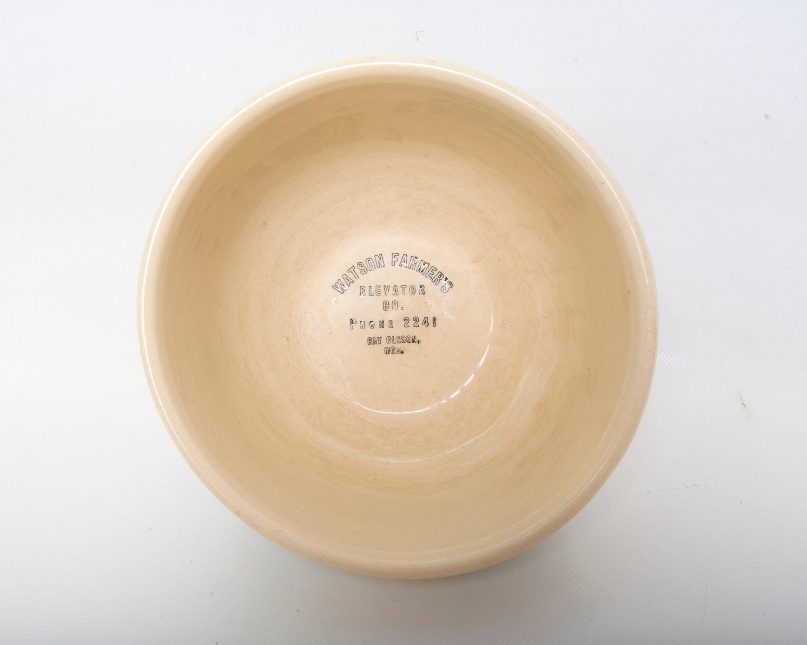 Vintage WATT WARE Pottery Mixing Bowl Three Leaf Apple Pattern - Etsy