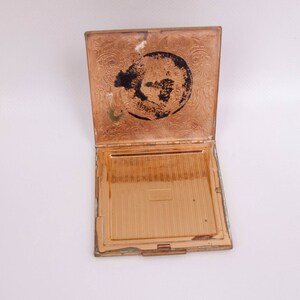 Vintage Elgin American Powder Compact Embossed Floral Heart - Etsy