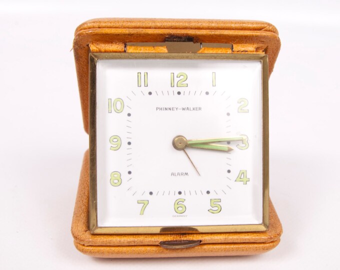 Vintage Phinney Walker Travel Alarm Clock Made in Germany Genuine ...