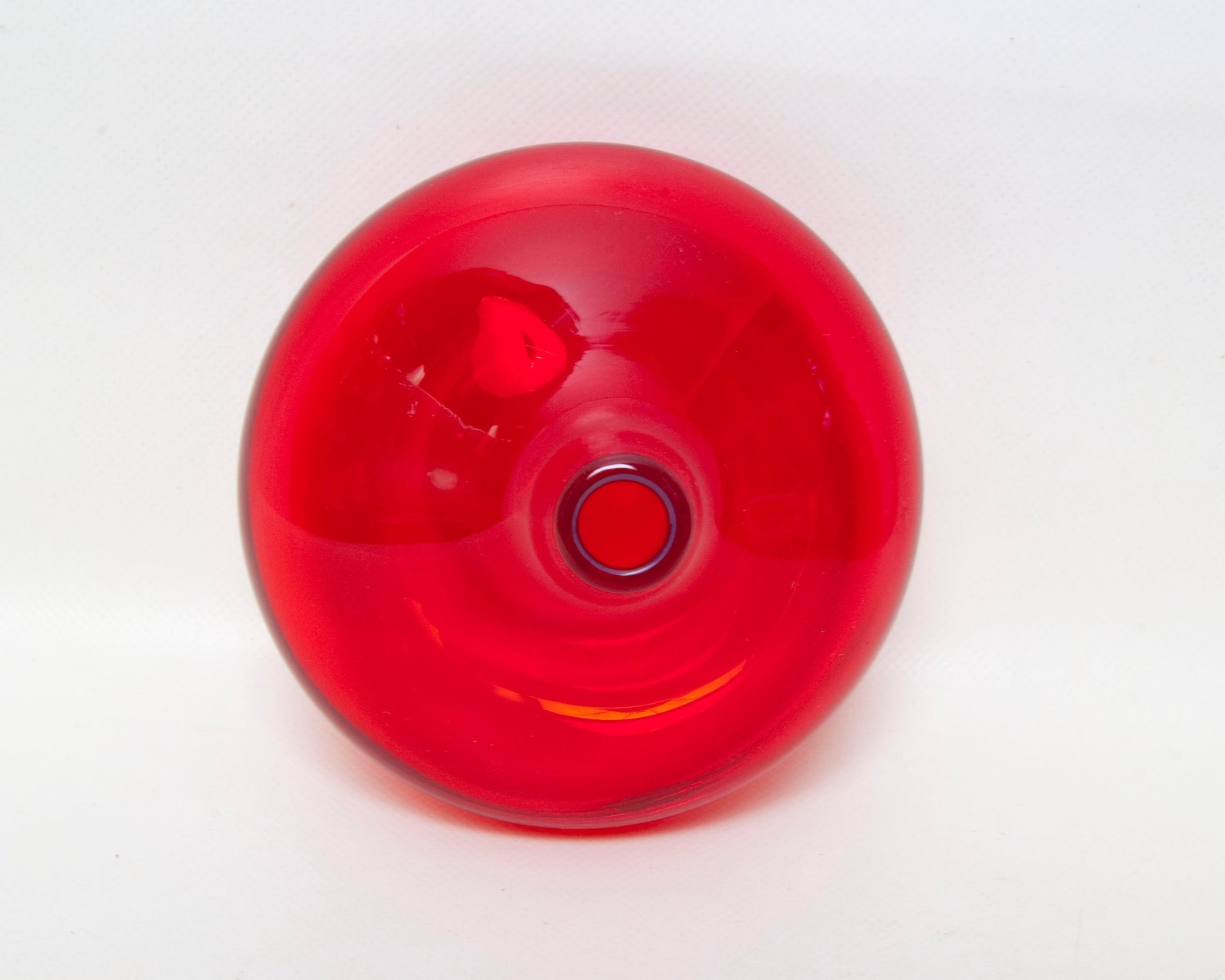 Vintage Swedish Modernist Ruby Red Salong Vase Squat Design - Etsy