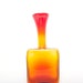 Vintage BLENKO Tangerine Square Glass Vase Joel Myers Amberina - Etsy