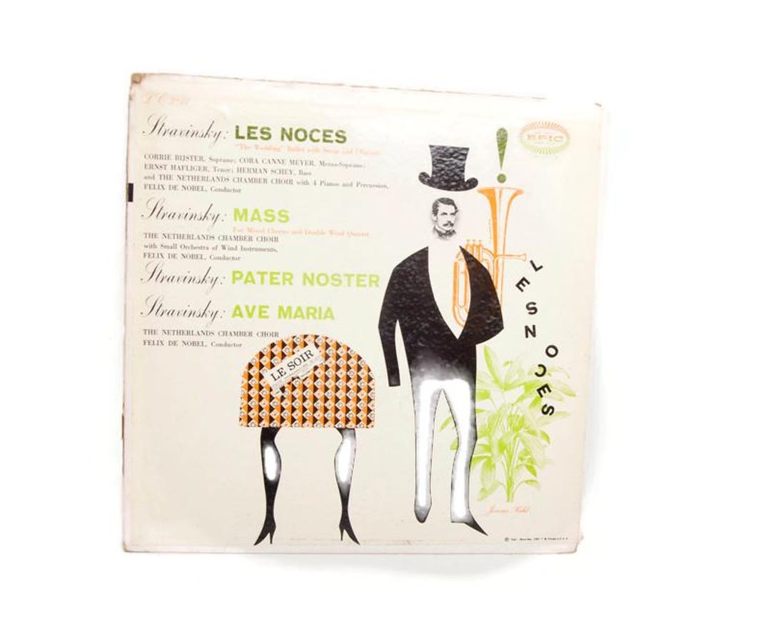 Vintagte Stravinsky "les Noces & Mass" Vintage Vinyl LP | Epic High ...