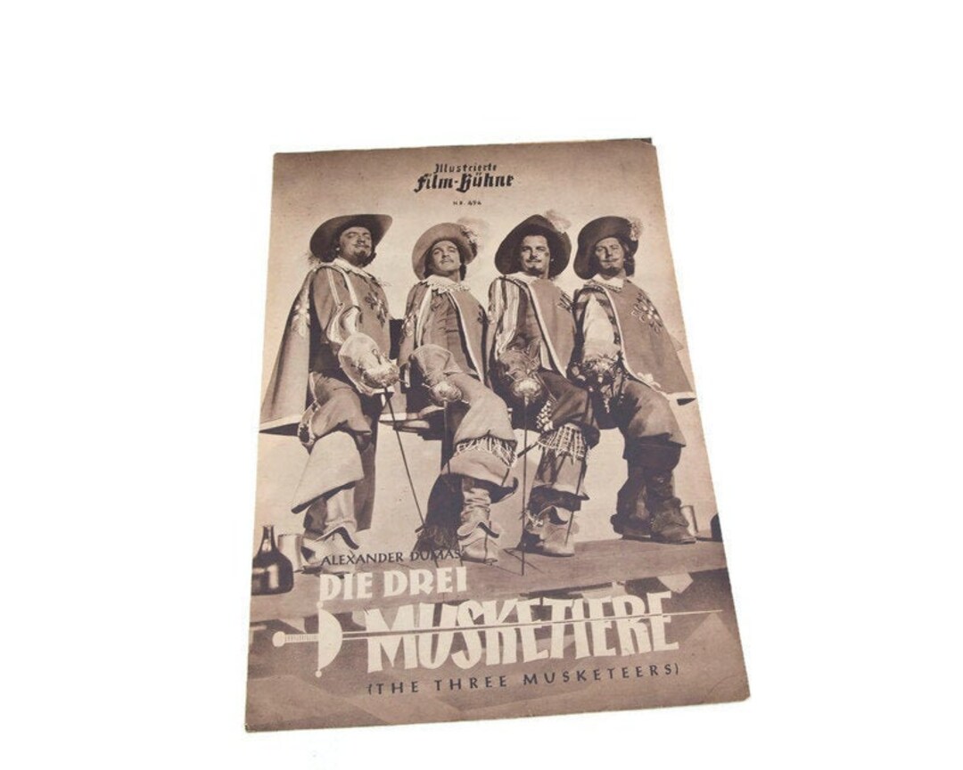 Vintage German Movie Program the Three Musketeers Die Drei Musketiere ...