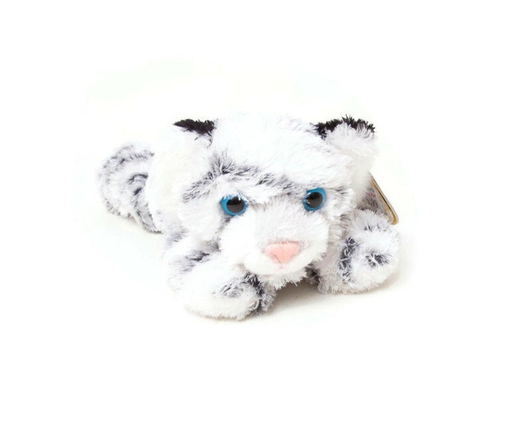 Vintage Aurora World Plush Mini Flopsie SHAZAM the White Tiger 8 Inch ...
