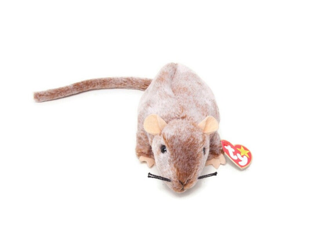 Vintage TY Beanie Babies Tiptoe the Mouse - New With Tags - Plush ...