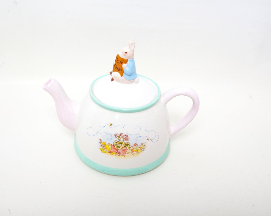 Vintage Beatrix Potter Peter Rabbit Teapot Easter Decor - Etsy