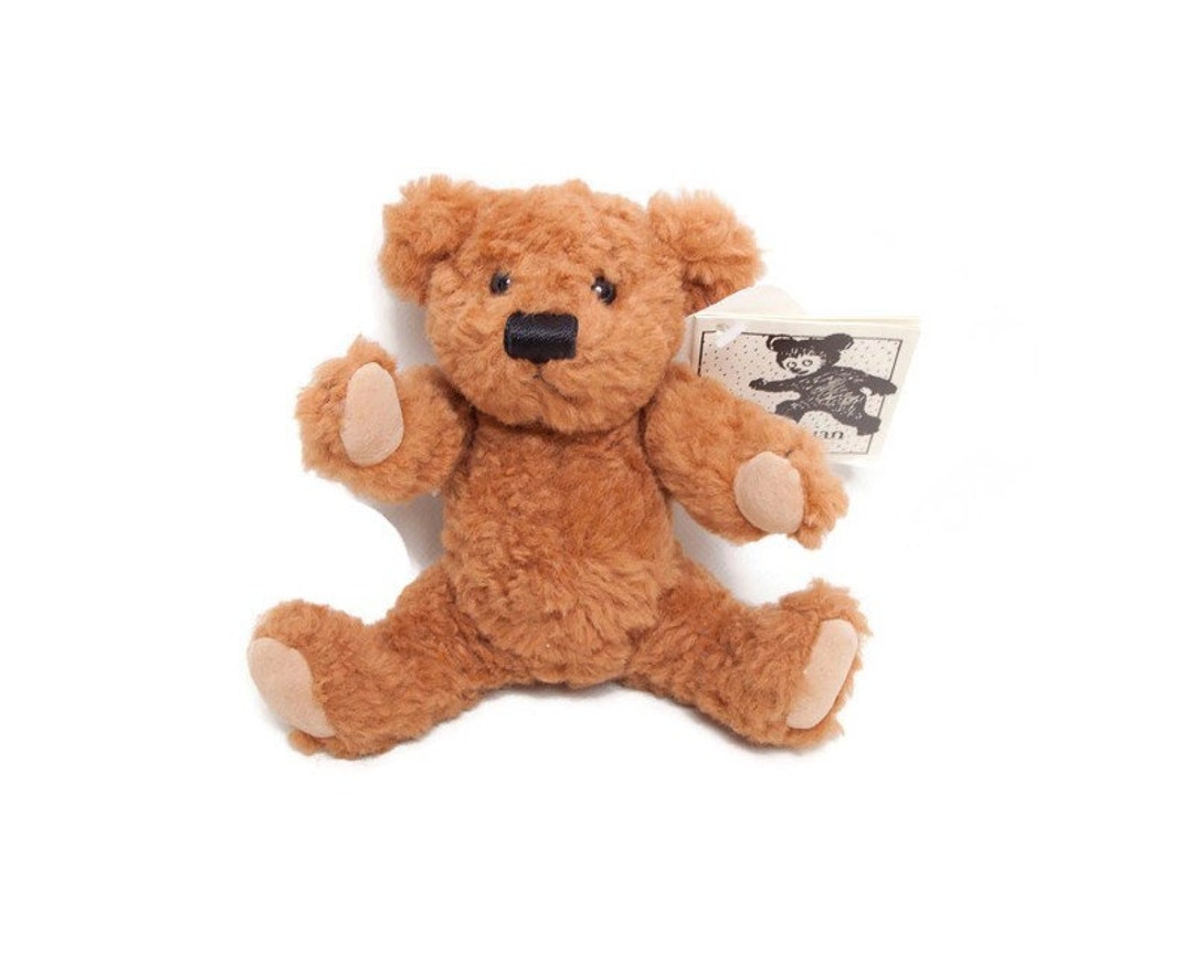 Vintage Smithsonian Teddy Bear: Brown Plush Stuffed Animal With Booklet ...