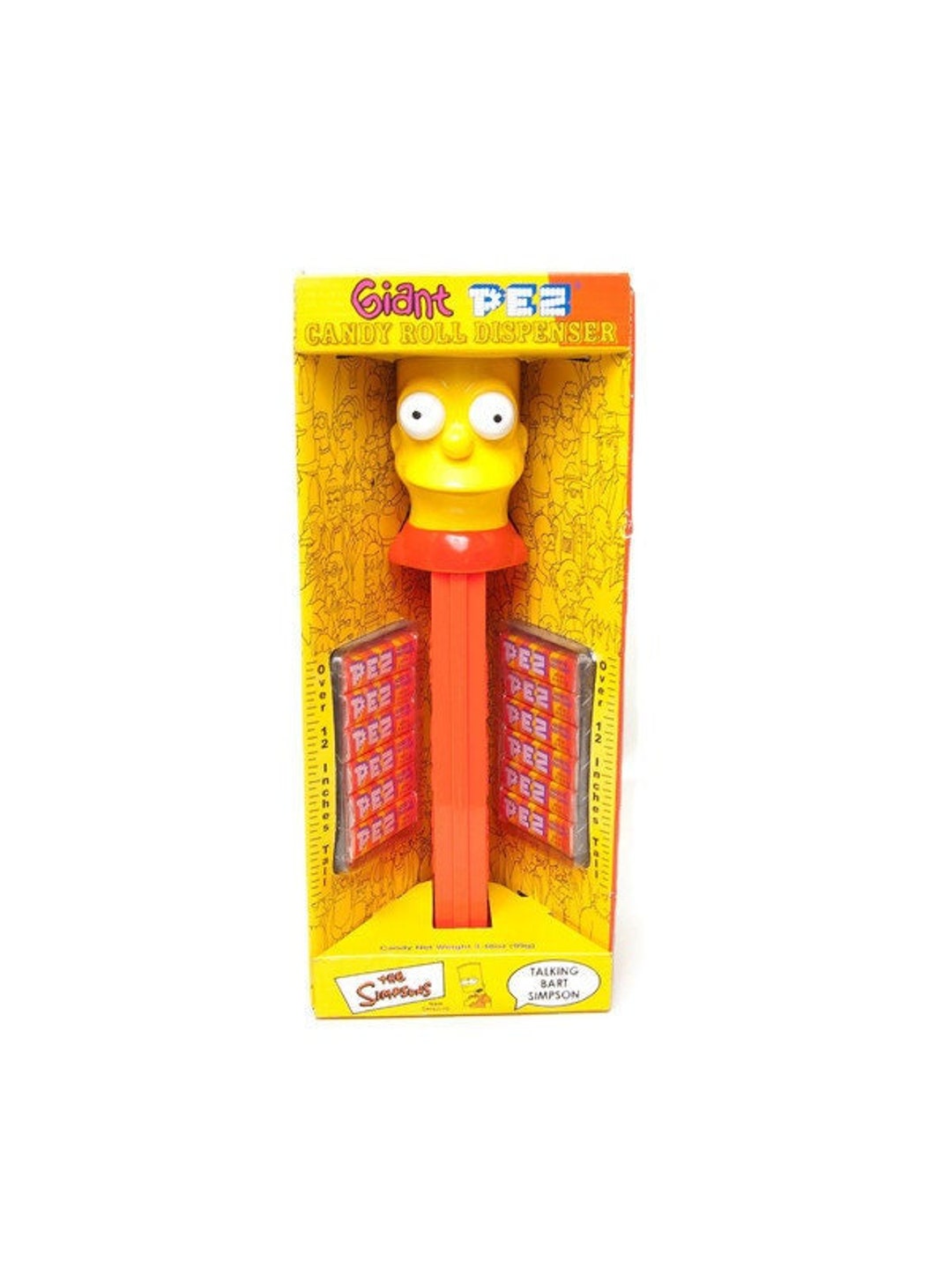 Collectible Vintage Talking Bart Simpson PEZ Candy Dispenser (2002 ...