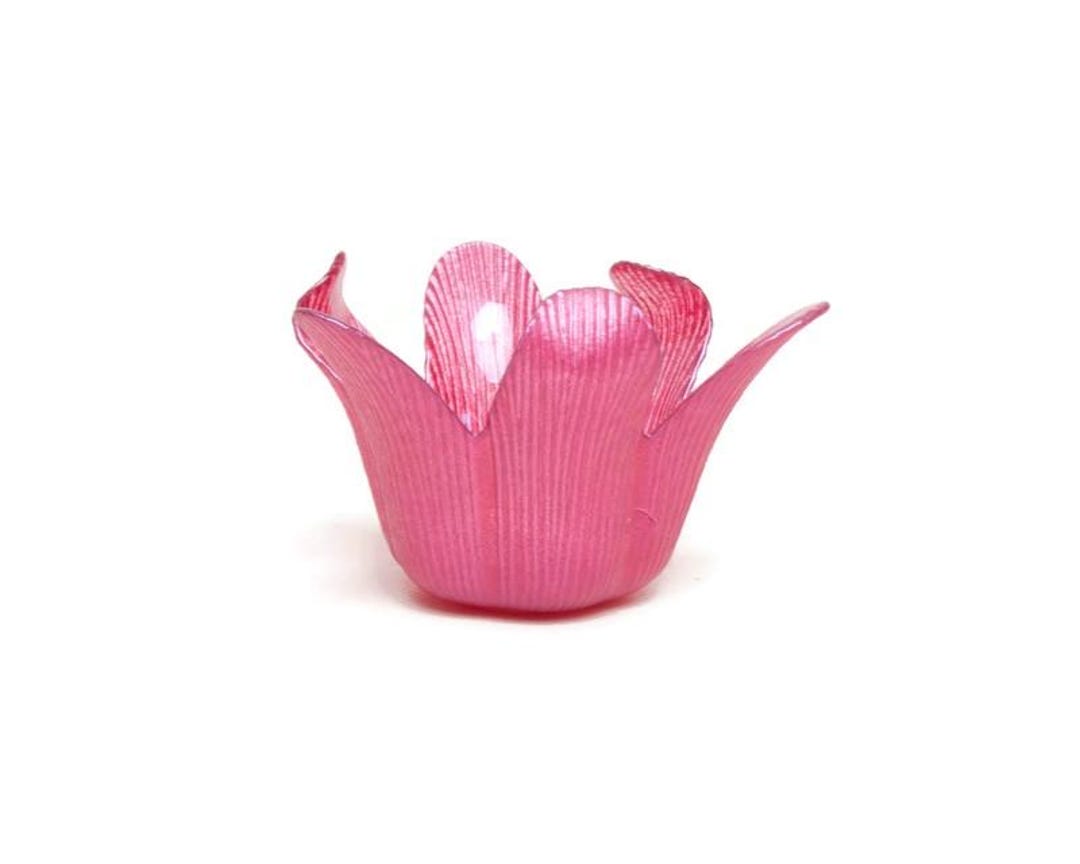 Pink Glass Flower Votive Candle Holder: Pier 1 Floral Tealight ...