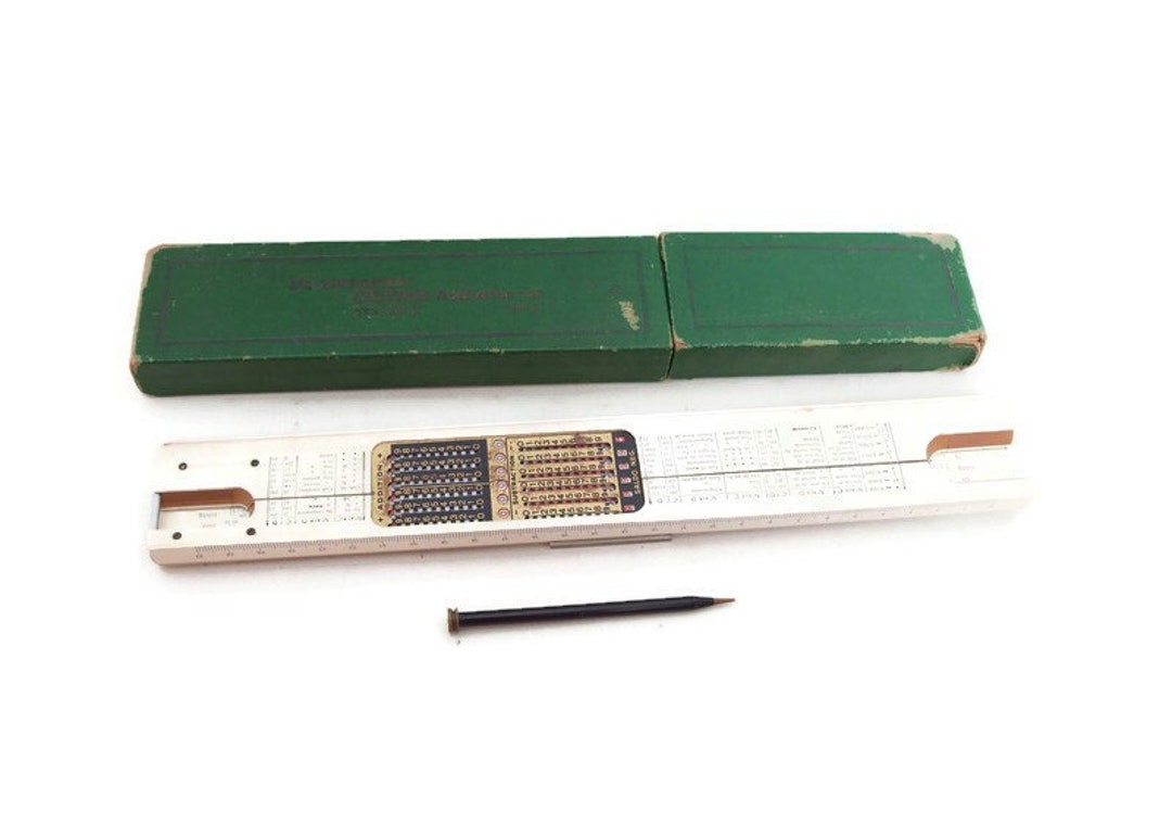 Vintage A W Faber Castell Addiator DRP Syst Rietz 1/87A Slide Rule With ...