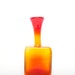 Vintage BLENKO Tangerine Square Glass Vase Joel Myers Amberina - Etsy