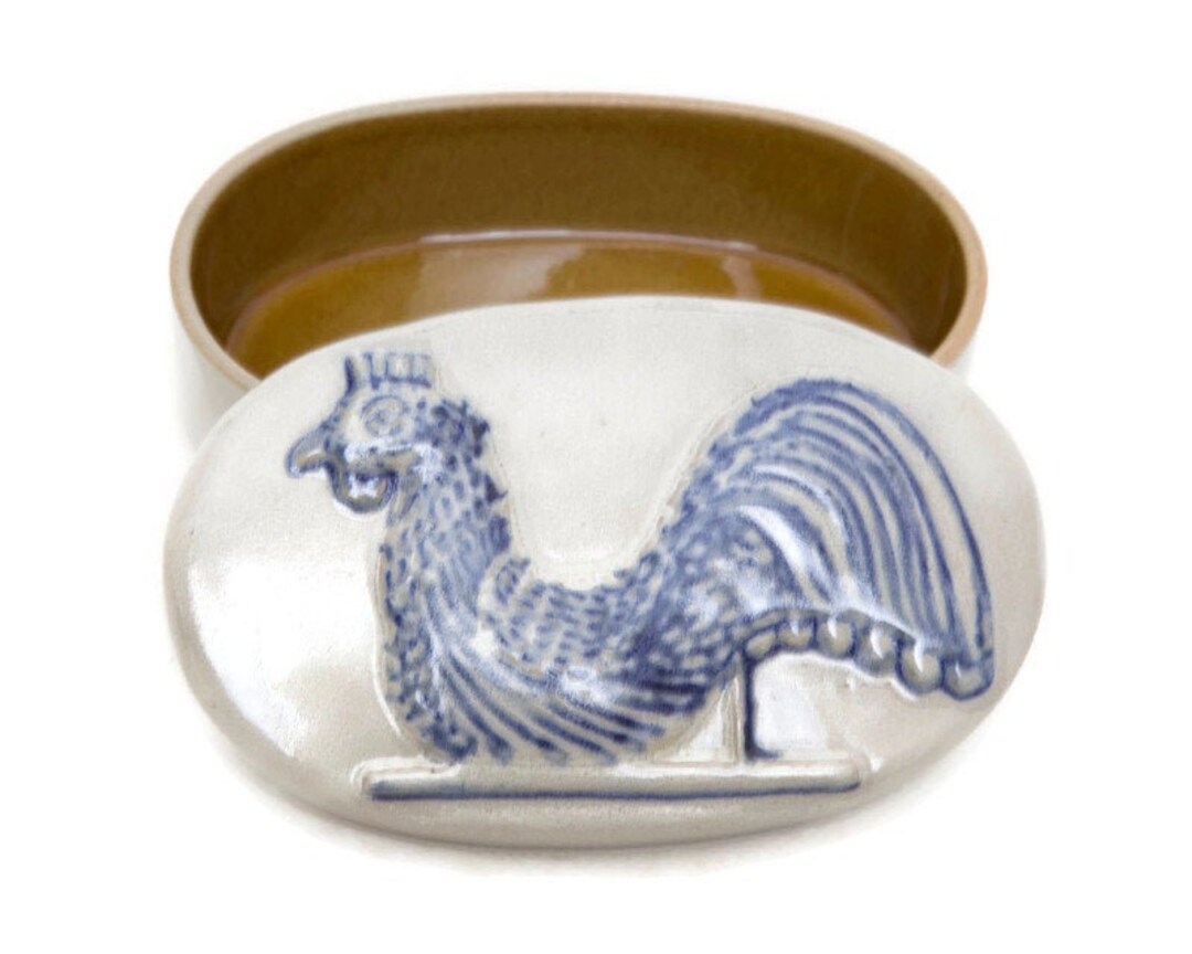 Vintage Rooster Trinket Box Prestige Place Museum of Folk Art Ceramic ...