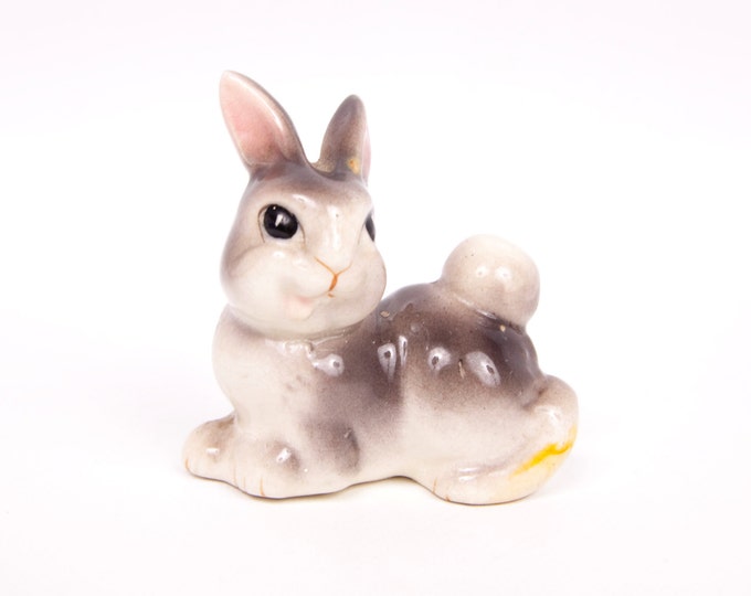 Vintage Rabbit Figurine Porcelain Hand Painted Made in Japan Easter ...